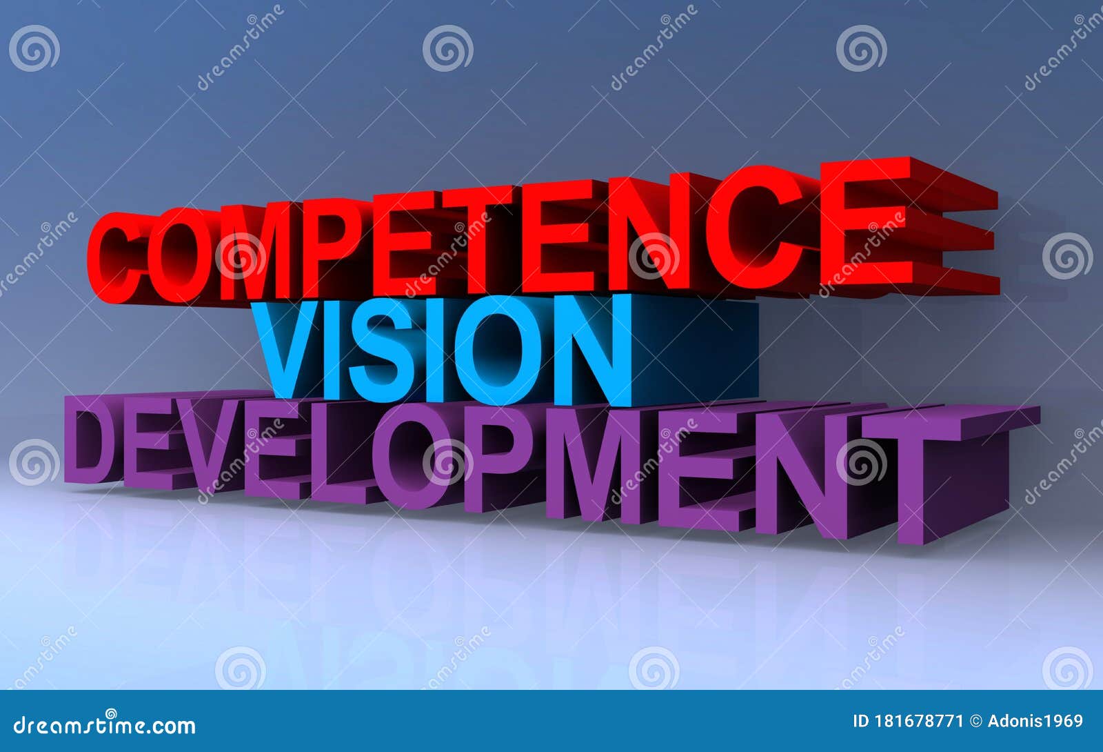 Competence Model Strategy Infographic Diagram Chart Illustration Banner ...