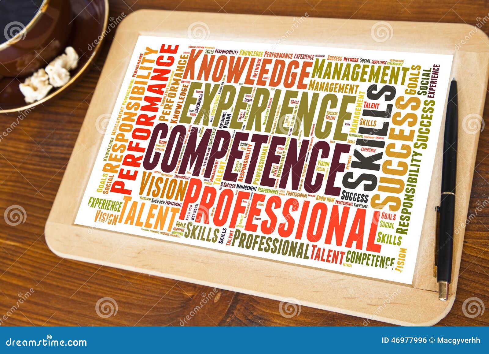 Competence word cloud stock photo. Image of competence - 46977996