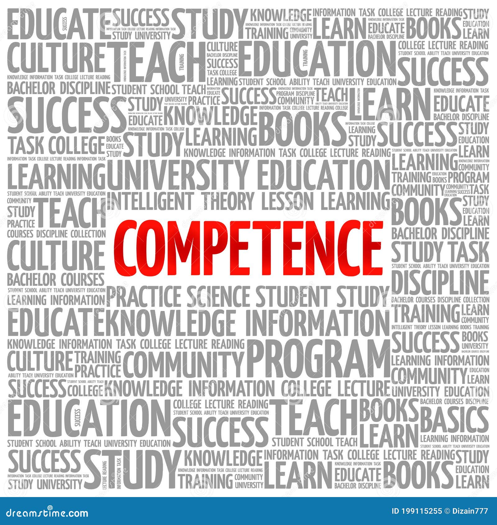 COMPETENCE Word Cloud Collage Stock Illustration - Illustration of ...