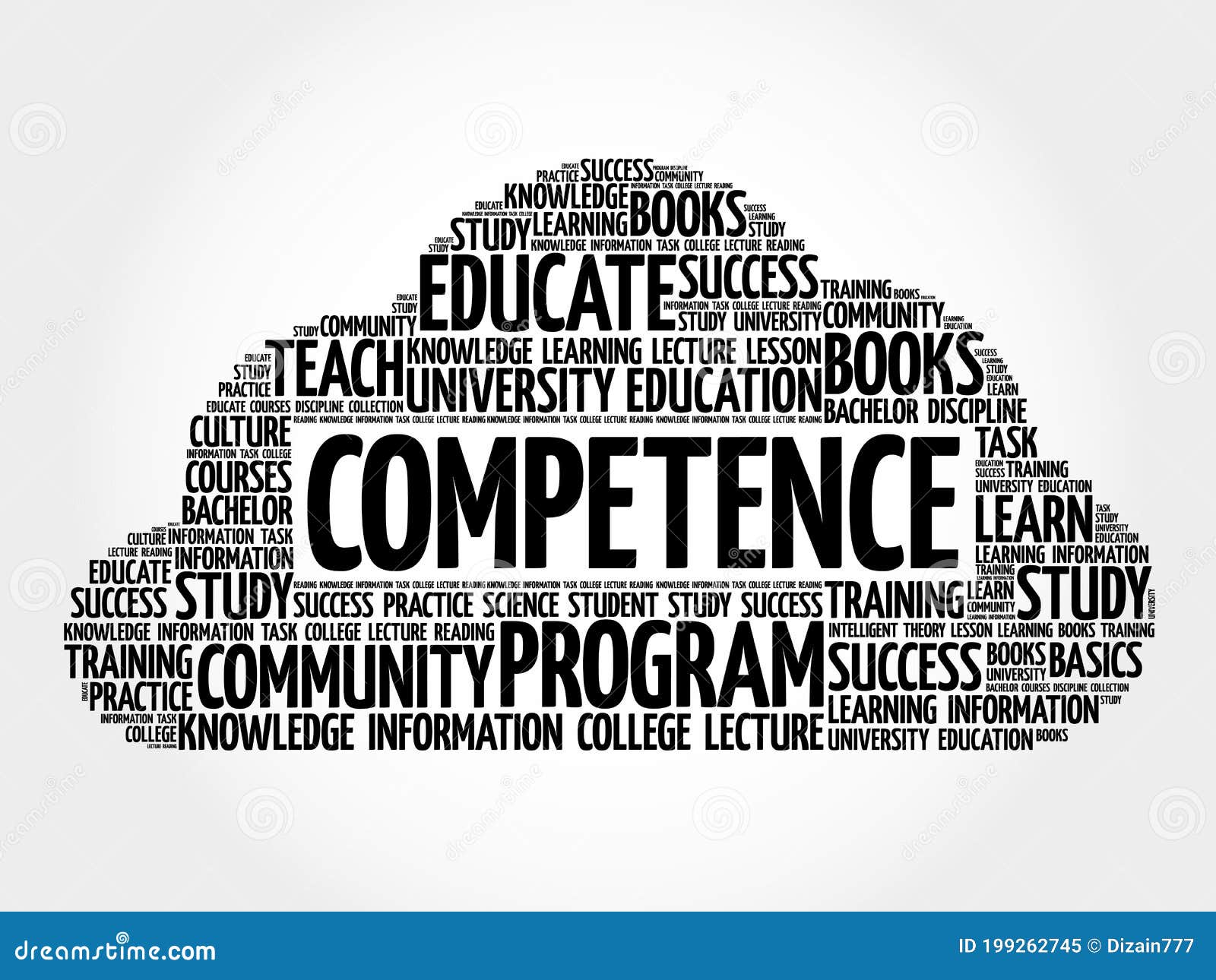 COMPETENCE Word Cloud Collage Stock Illustration - Illustration of ...