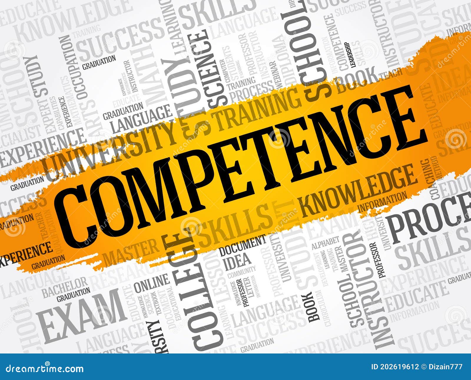 COMPETENCE Word Cloud Collage Stock Illustration - Illustration of ...
