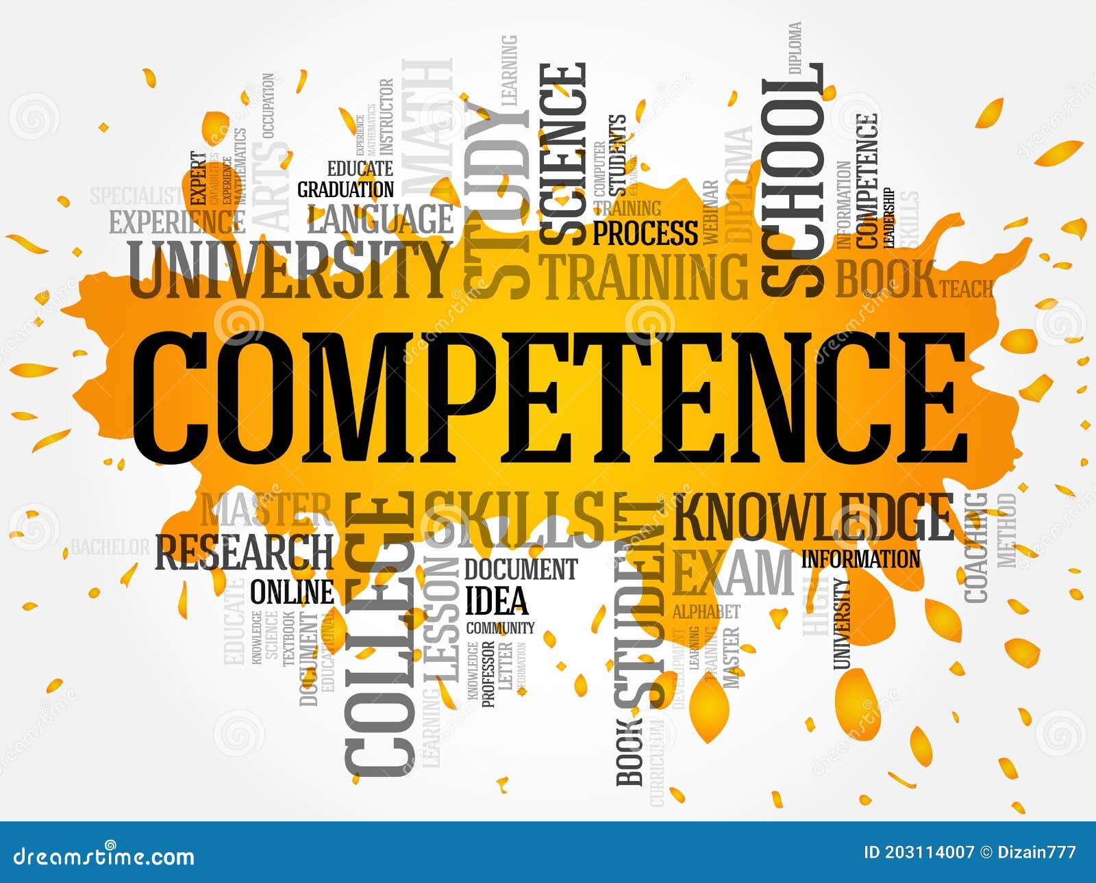 COMPETENCE Word Cloud Collage Stock Illustration - Illustration of ...