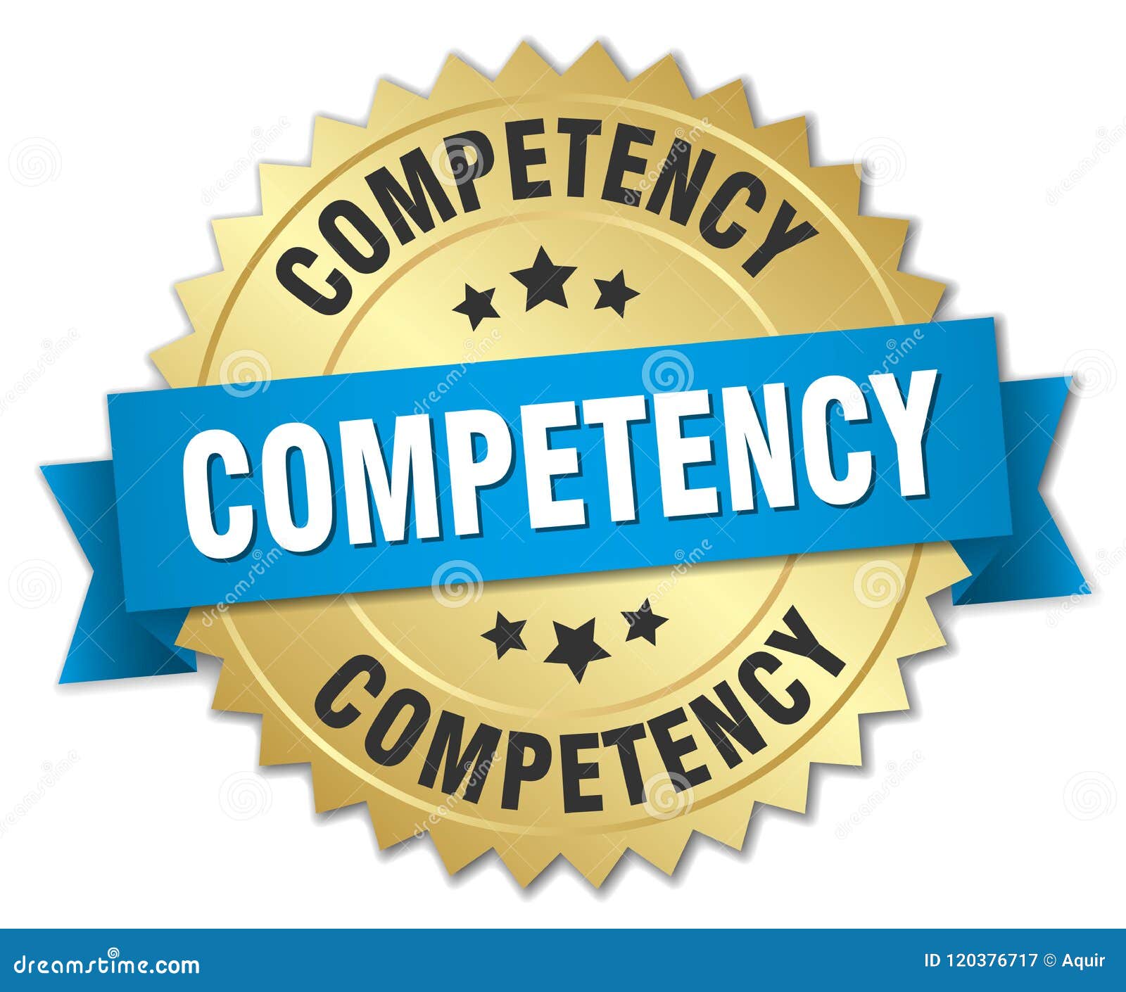Competency stock vector. Illustration of sign, sticker - 120376717