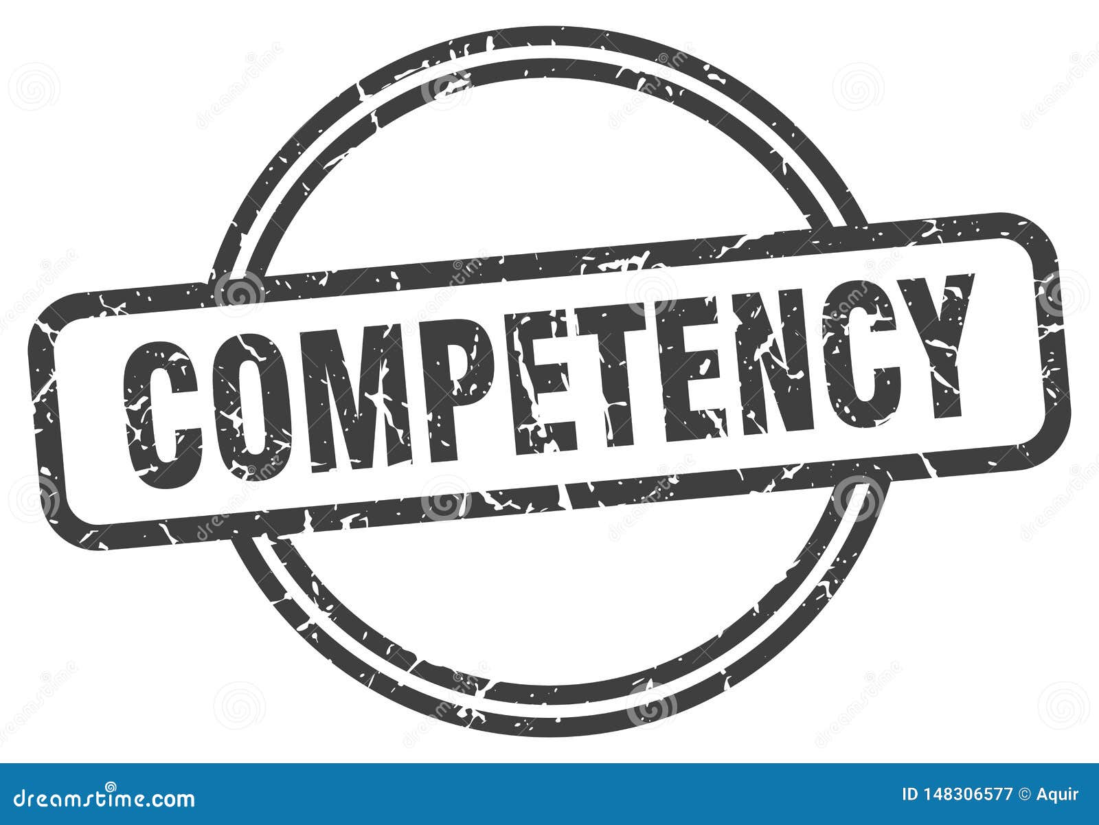 Competency stamp stock vector. Illustration of vector - 148306577