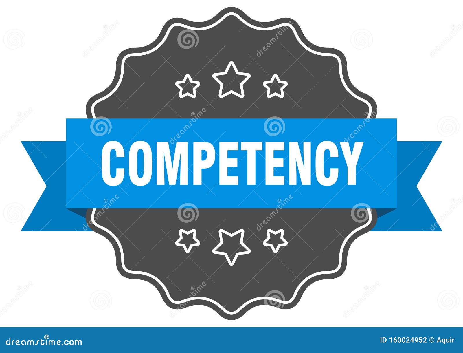 Competency label stock vector. Illustration of emblem - 160024952