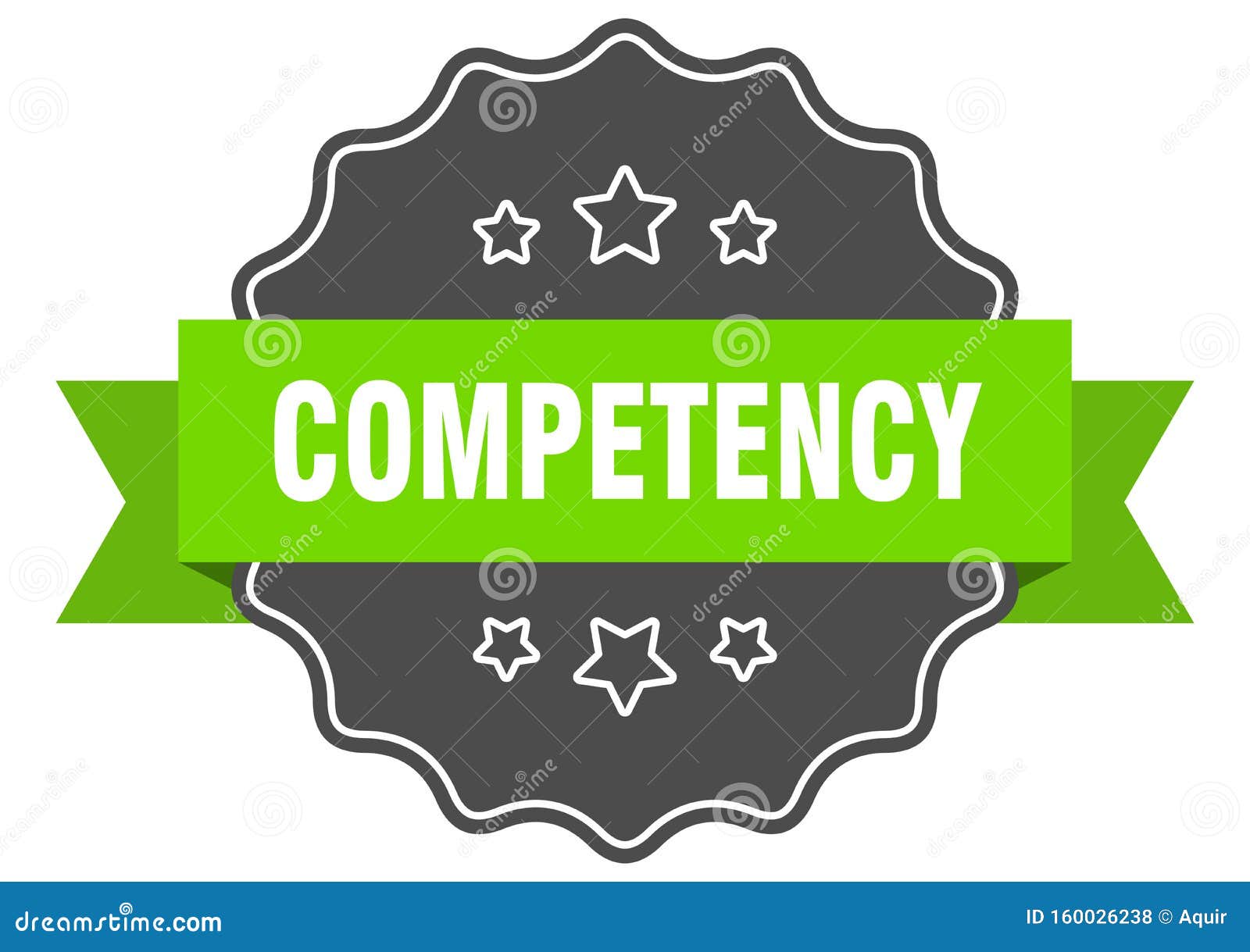 Competency label stock vector. Illustration of isolated - 160026238
