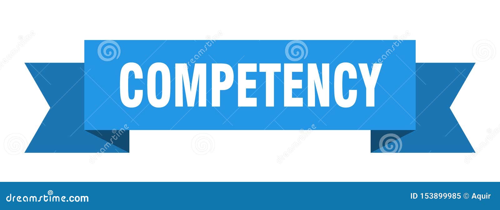 Competency ribbon. stock vector. Illustration of sign - 153899985