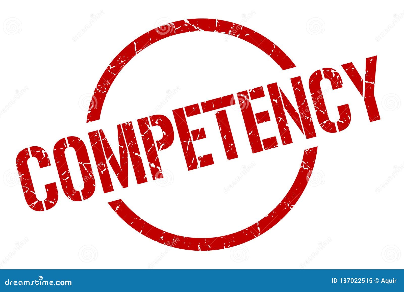 Competency stamp stock vector. Illustration of round - 137022515