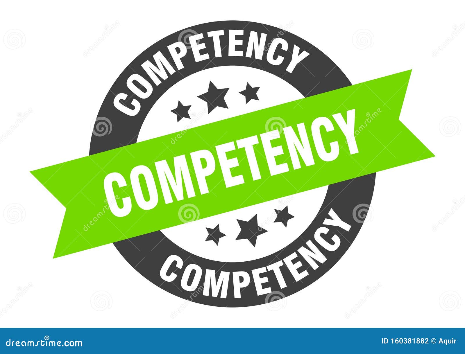 Competency sign stock vector. Illustration of background - 160381882
