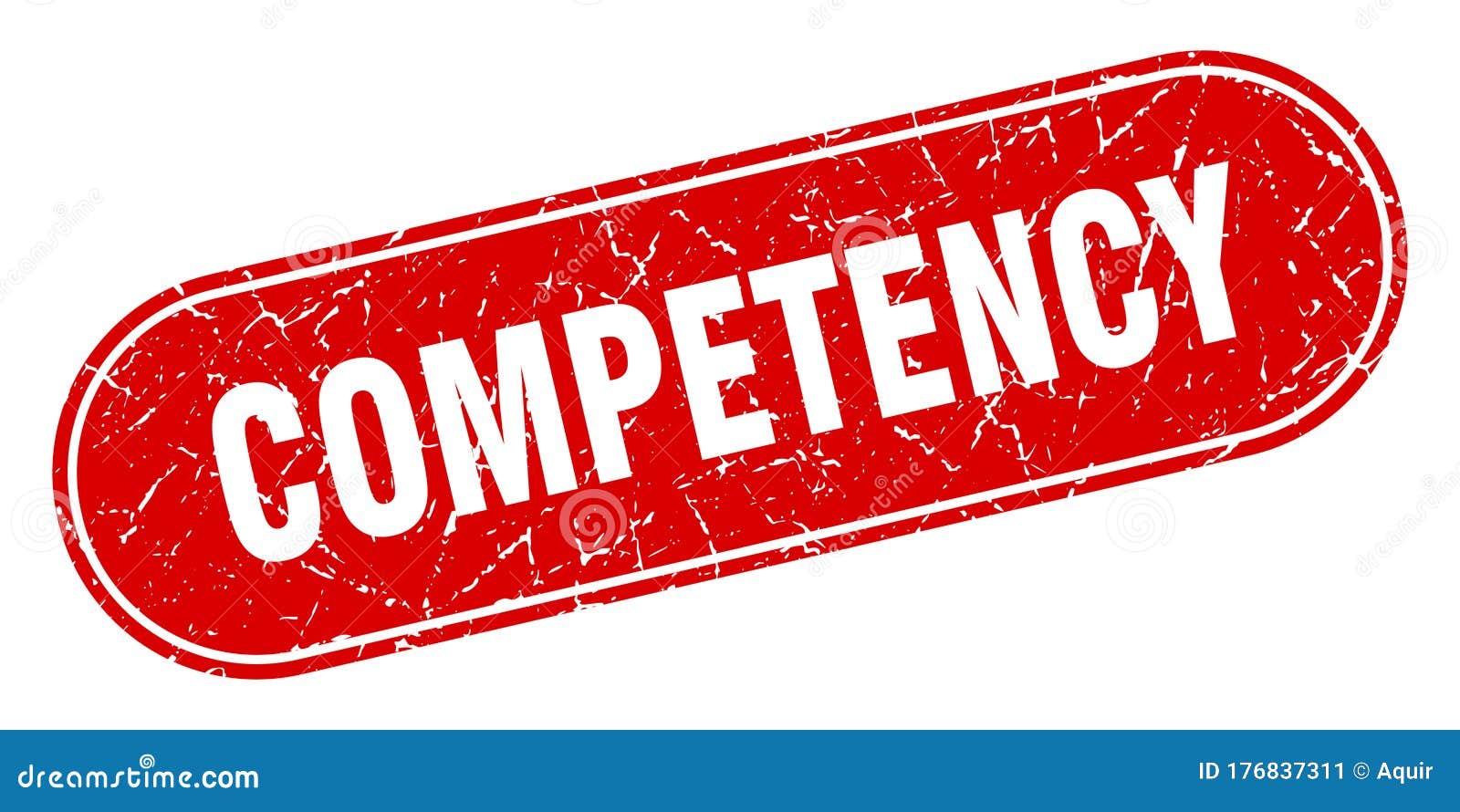 Competency Sign. Competency Grunge Stamp. Cartoon Vector ...