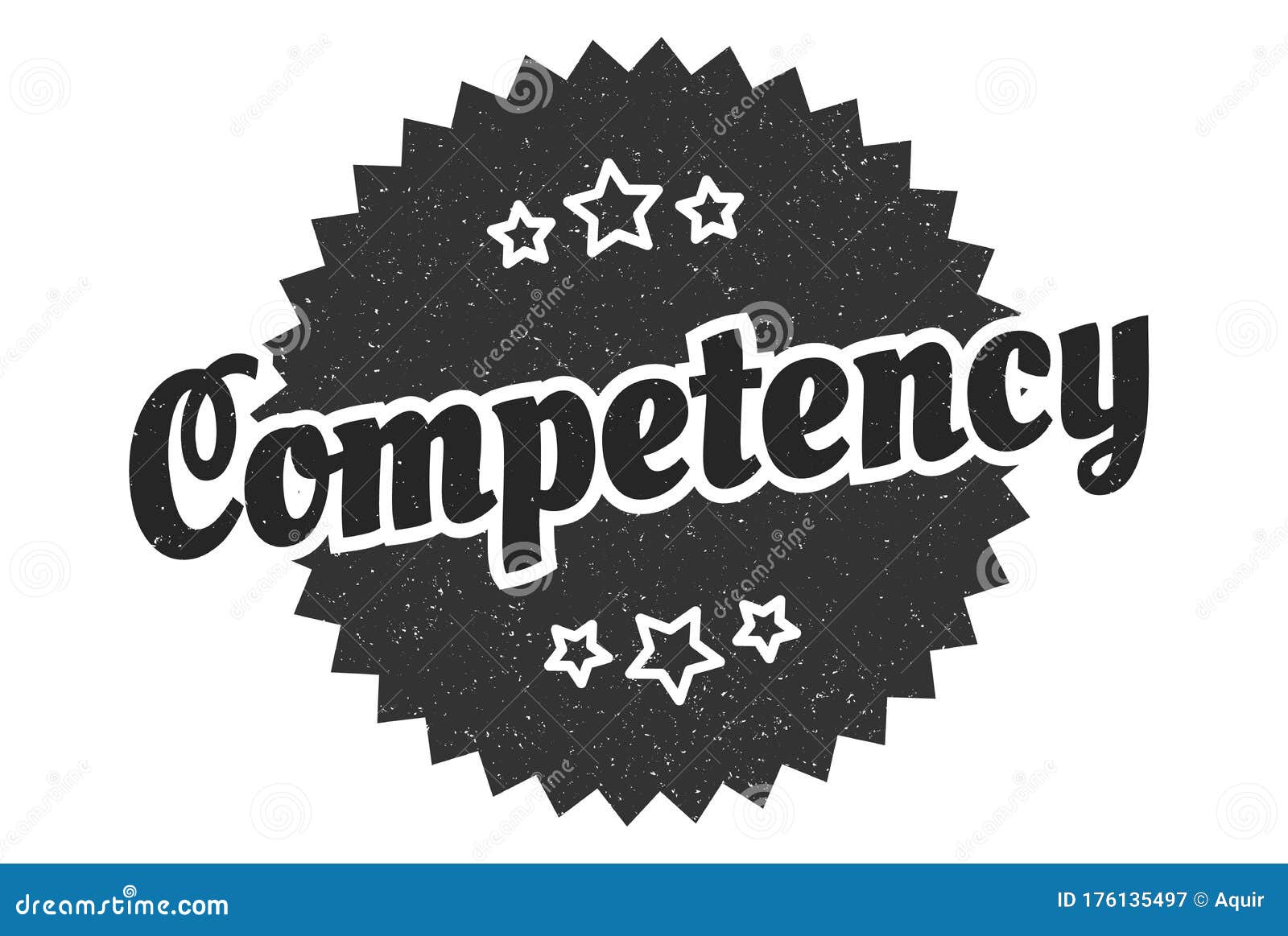 Competency Sign. Competency Vintage Retro Label Stock Vector ...