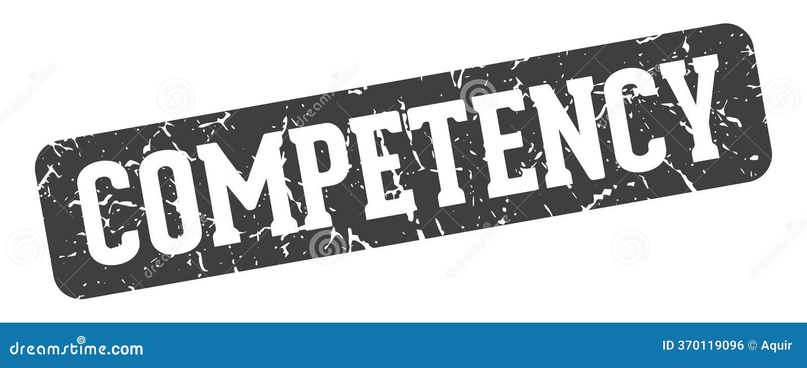 Competency Rectangular Sign. Competency Stamp Vector Illustration ...