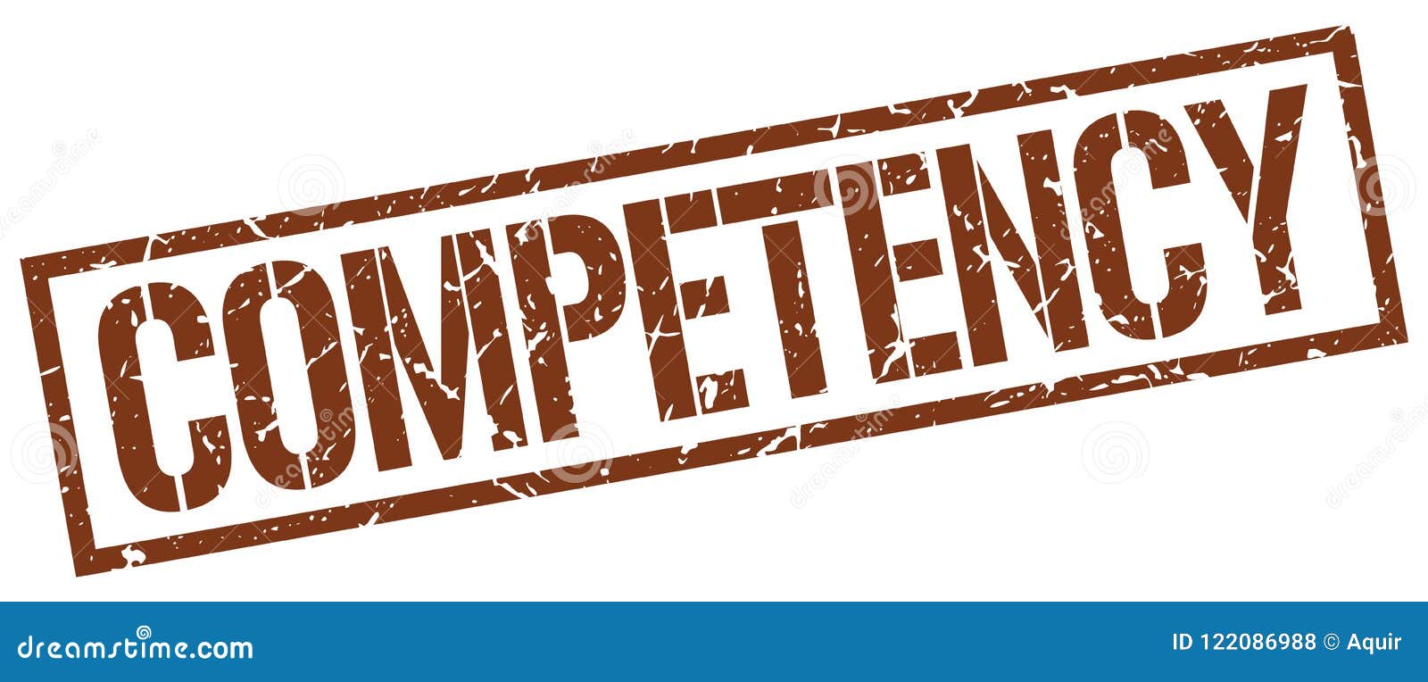Competency stamp stock vector. Illustration of competent - 122086988