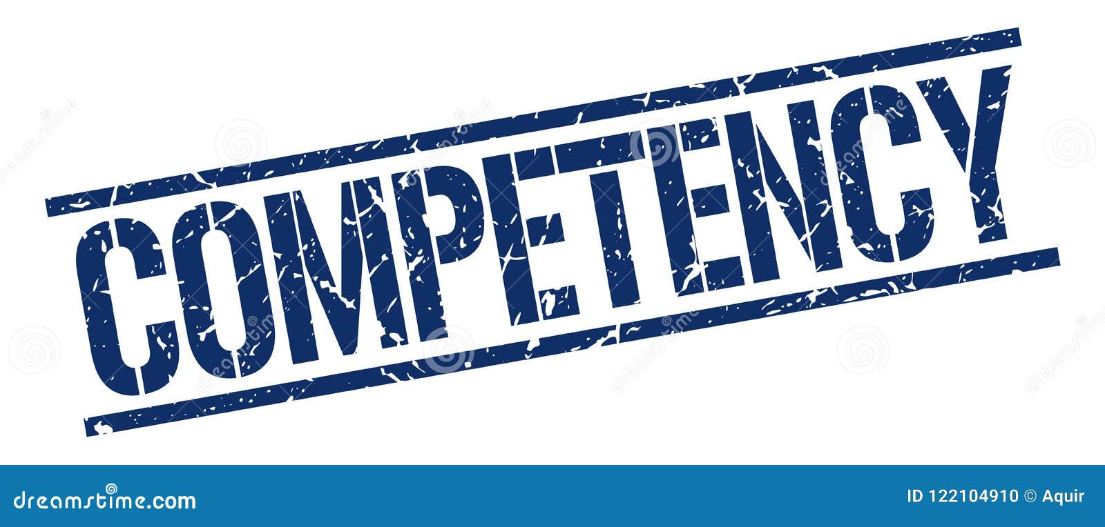 Competency stamp stock vector. Illustration of competency - 122104910