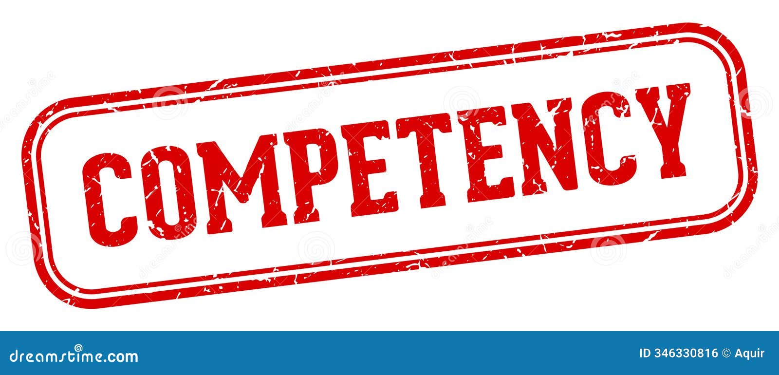 Competency Rectangular Sign. Competency Stamp Vector Illustration ...