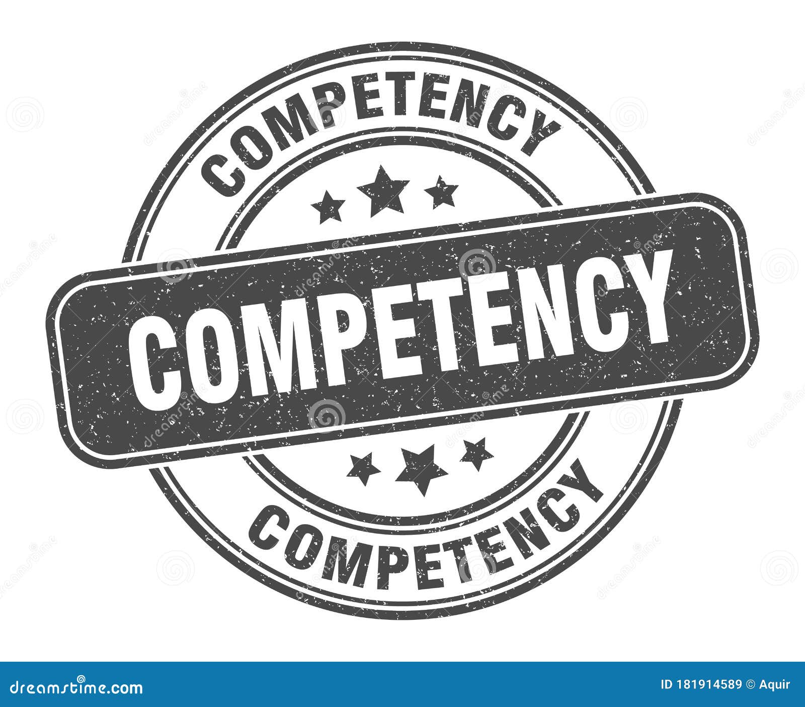 Competency Stamp. Competency Round Grunge Sign Stock Vector ...