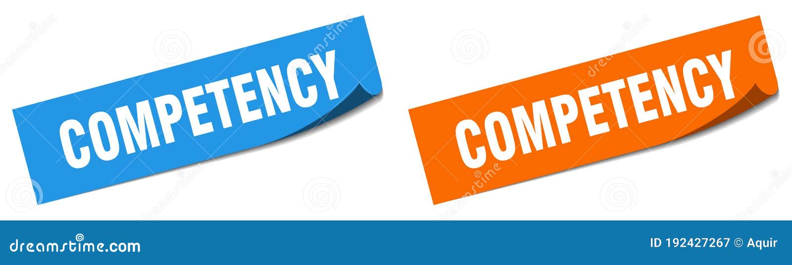 Competency Sticker. Competency Sign Set Stock Vector - Illustration of ...