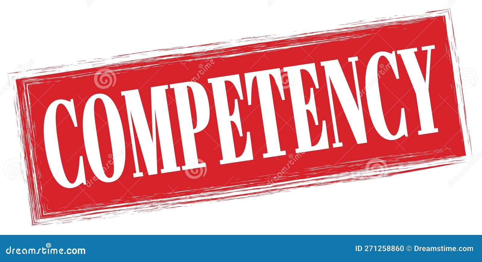 COMPETENCY Text Written on Red Stamp Sign Stock Photo - Image of word ...