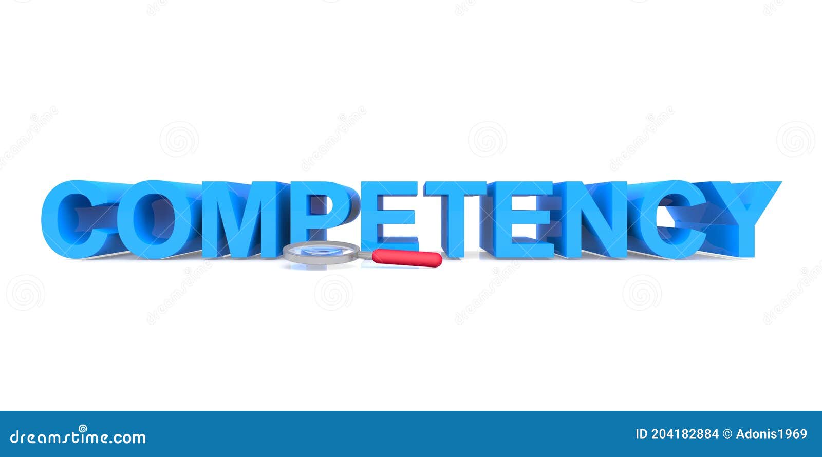 Competency on white stock illustration. Illustration of smart - 204182884