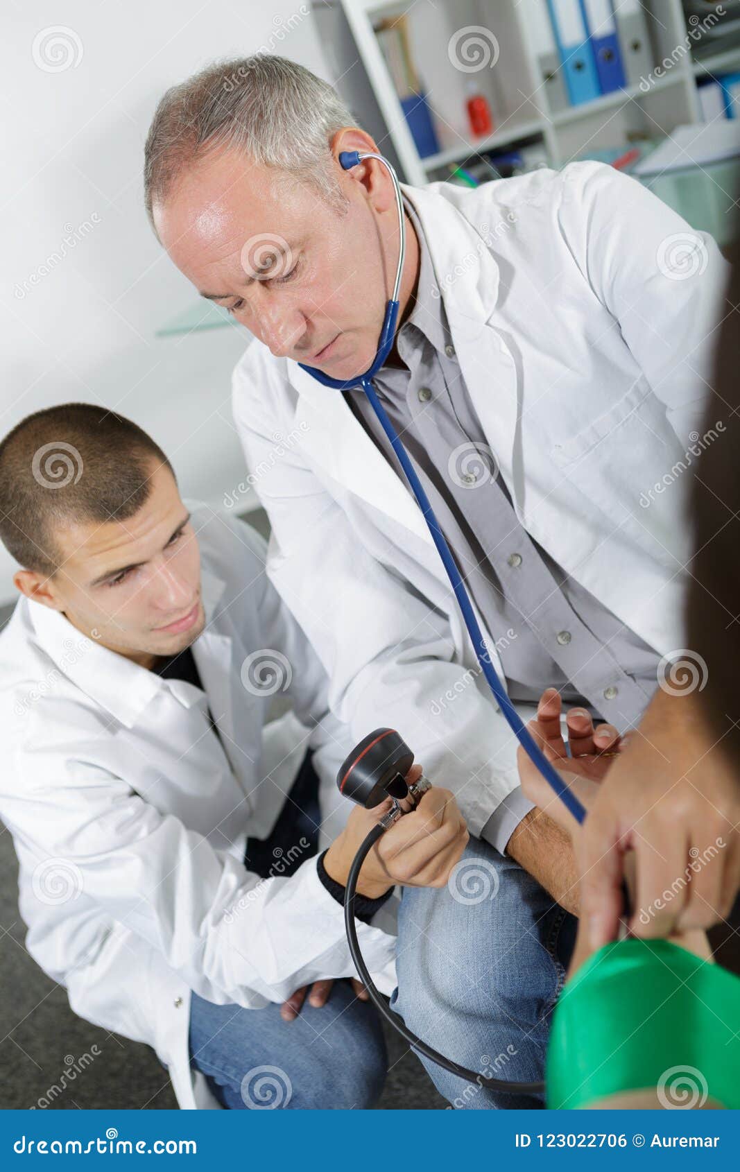 Competent Doctor and Apprentice Stock Photo - Image of isolated ...