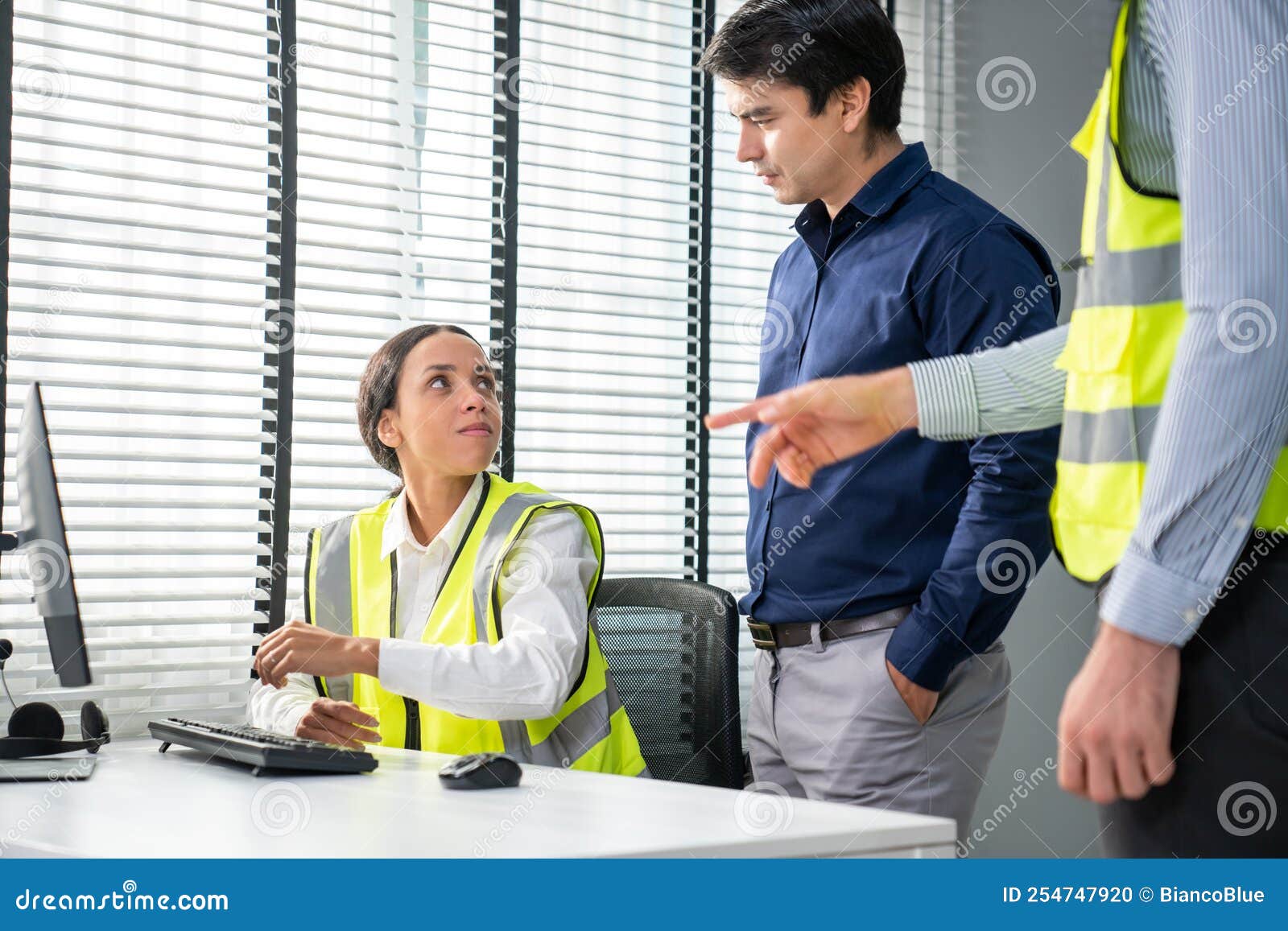 Competent Engineers Create Blueprints and Plans and Present Them To ...