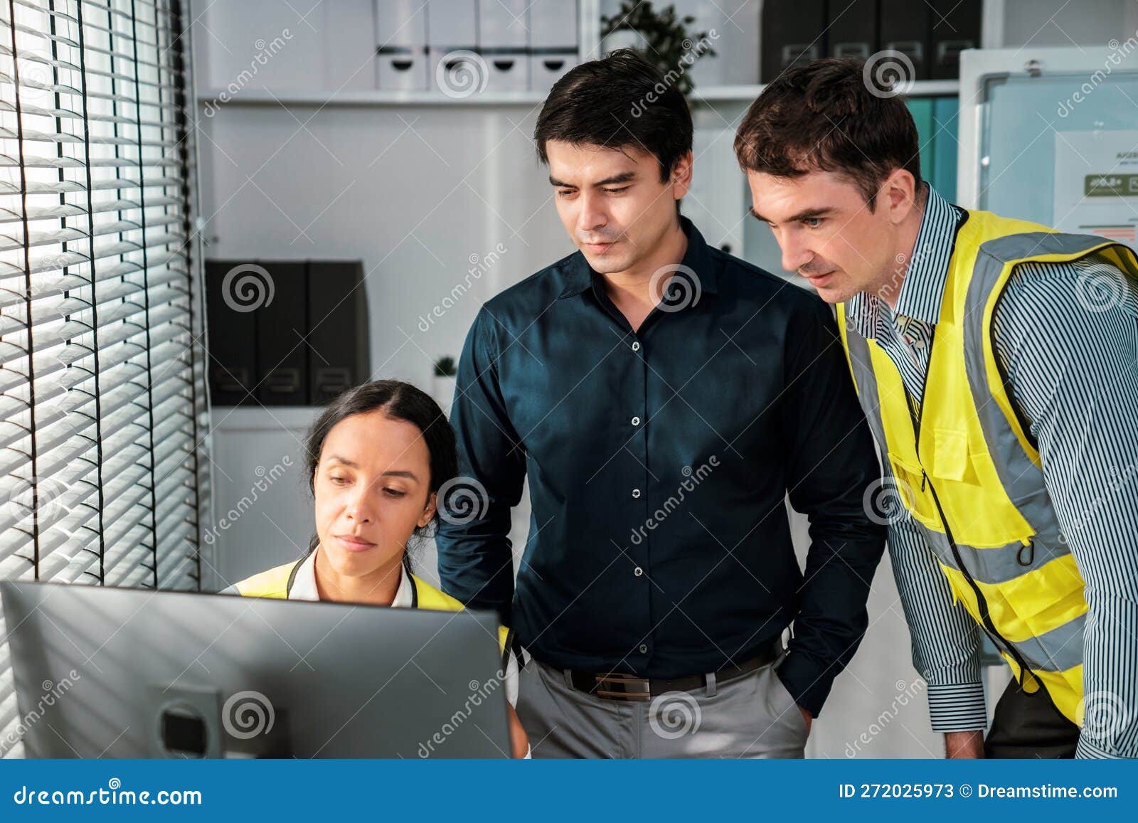 Competent Engineers Create Blueprints and Plans and Present Them To ...