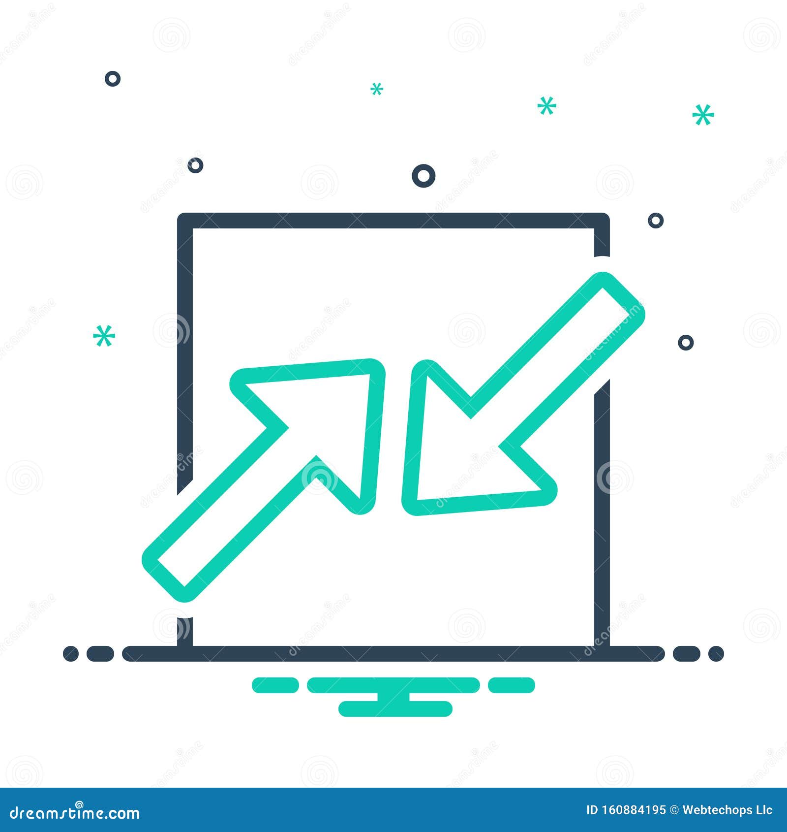 Mix Icon for Competing Interests, Conflict and Opposite Stock Vector ...