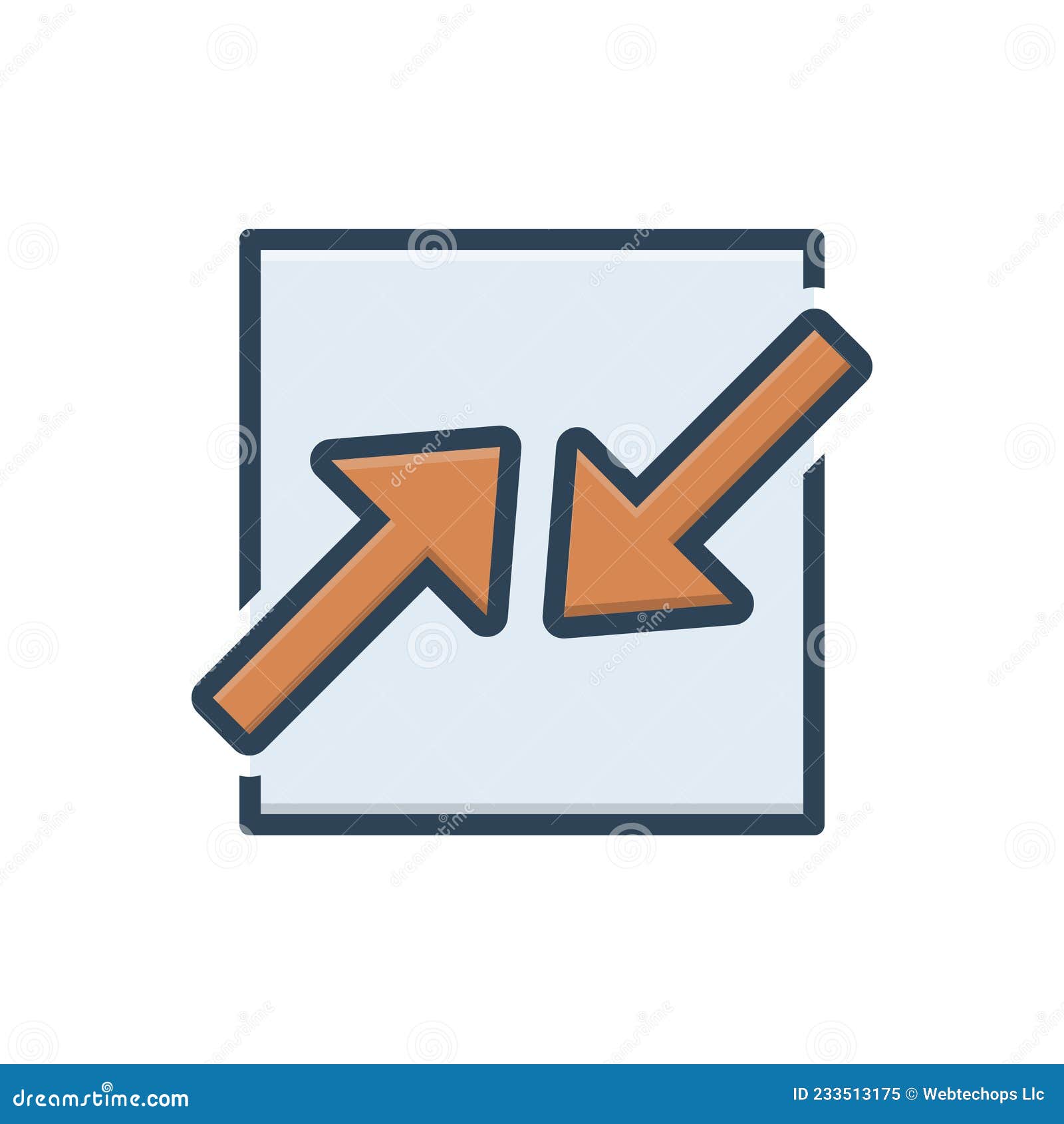 Color Illustration Icon for Competing Interests, Conflict and Opposite ...