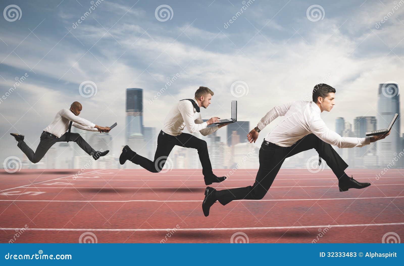 Competition in business stock image. Image of athletic - 32333483