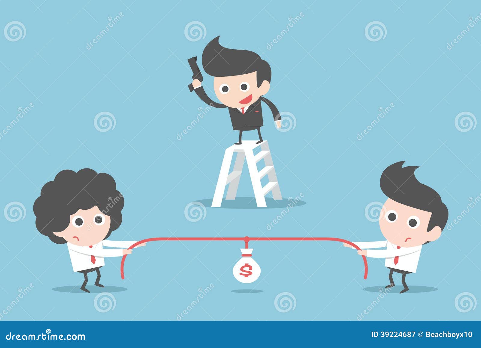 Competition, Business People Race, Concept Business Team Vector ...