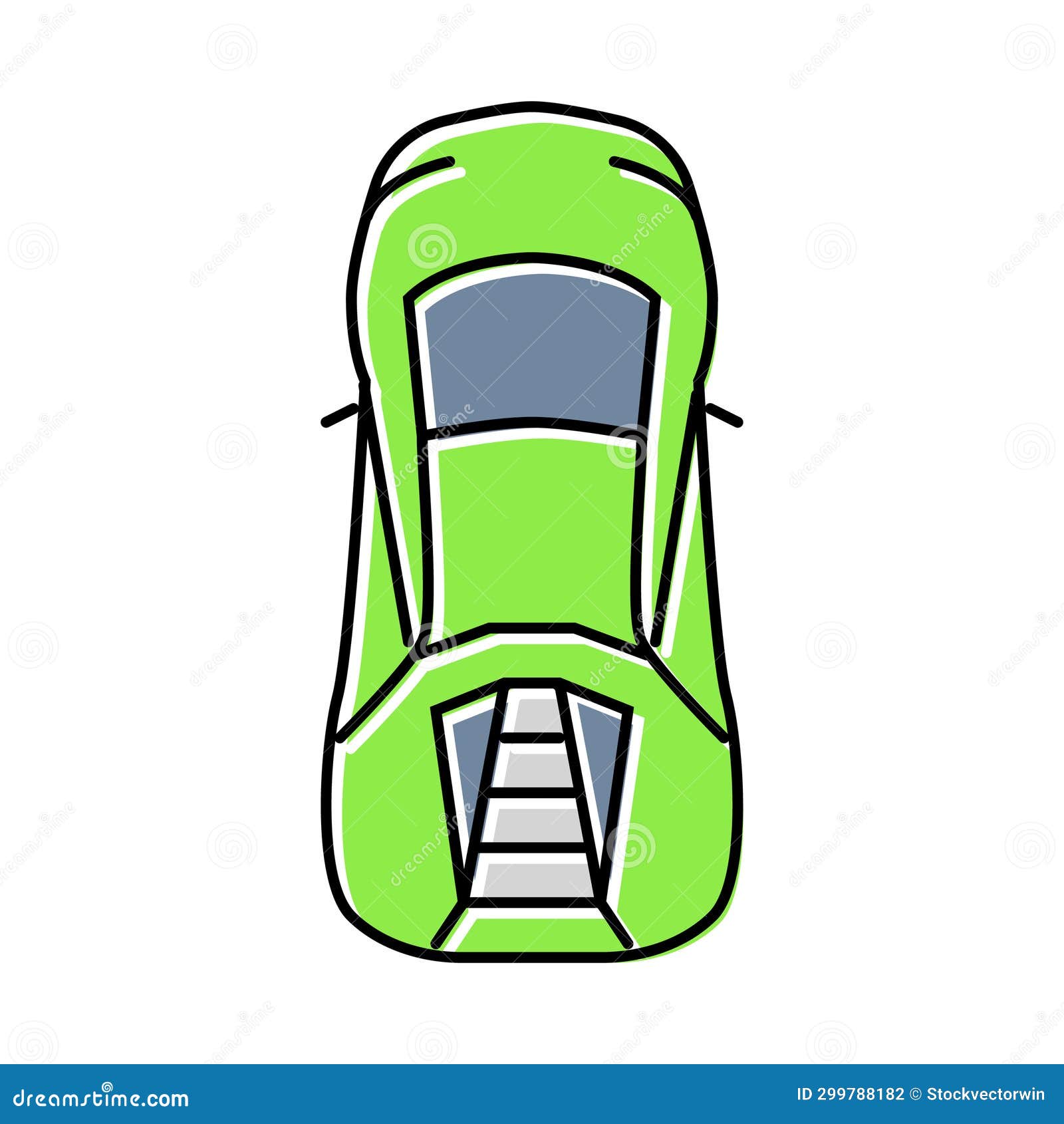 Competition Car Top View Color Icon Vector Illustration Stock ... Competition Car Top View Color Icon Vector Illustration Stock ...