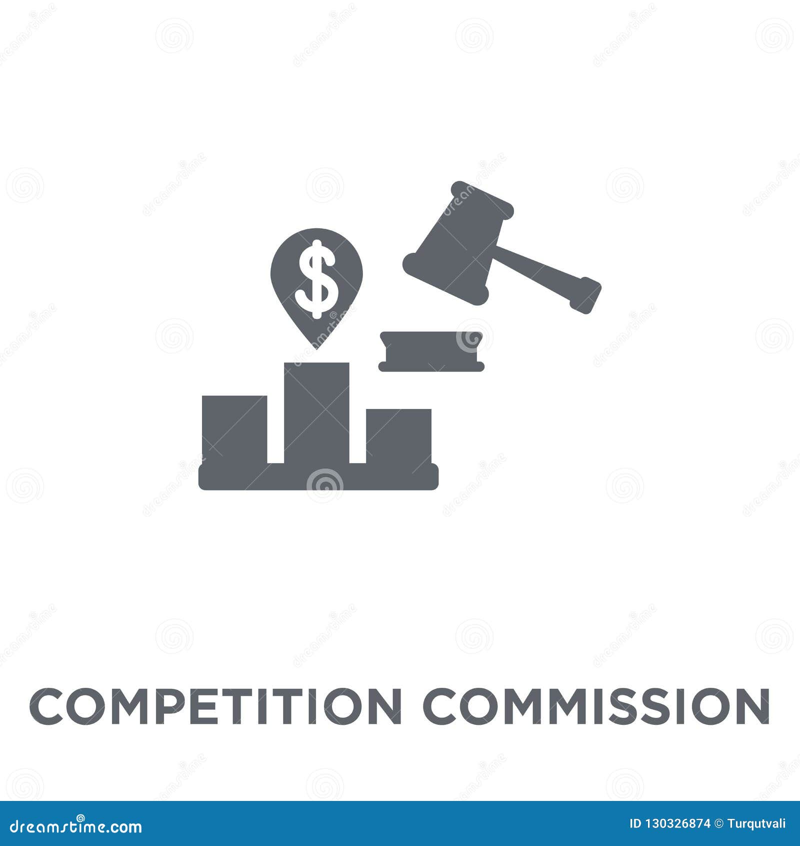 Commission Icon, Banner Outline Template Vector Illustration ...