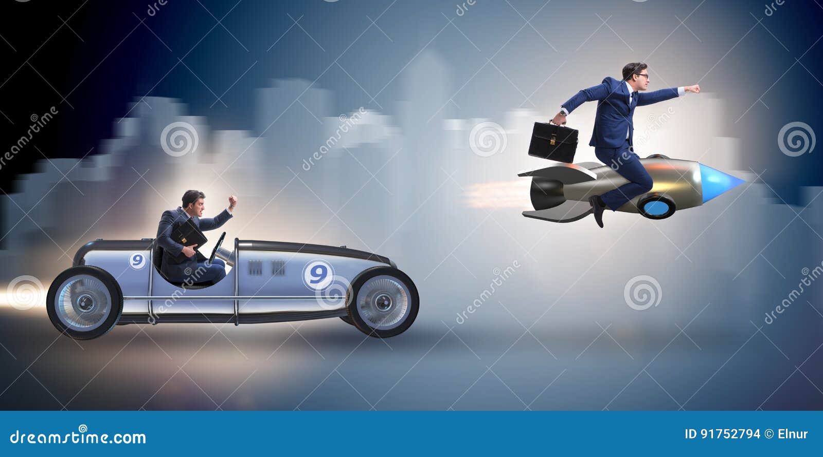 The Competition Concept with Business People Competing Stock Photo ...