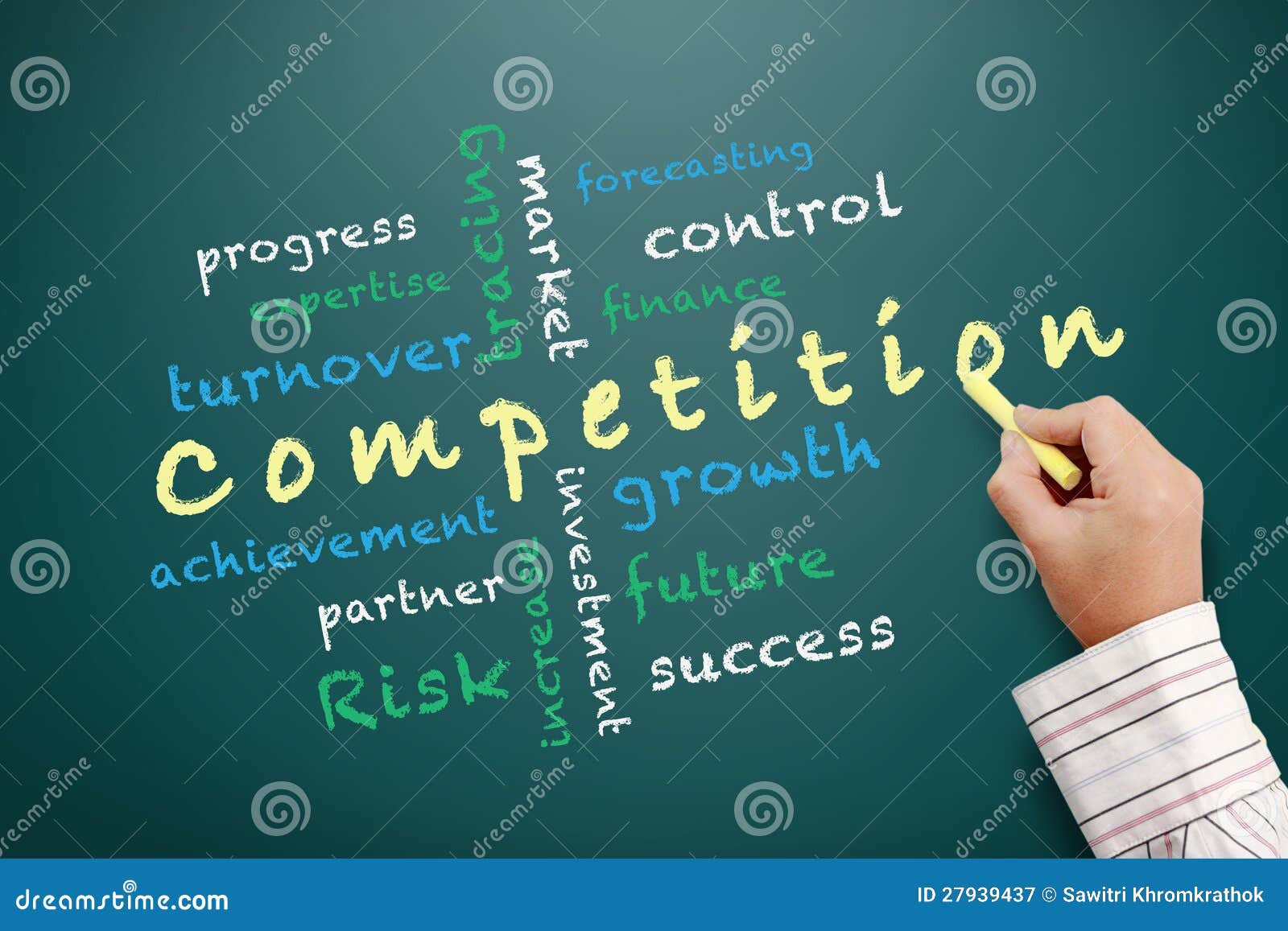 Competition Concept Ideas and Other Related Words Stock Illustration ...