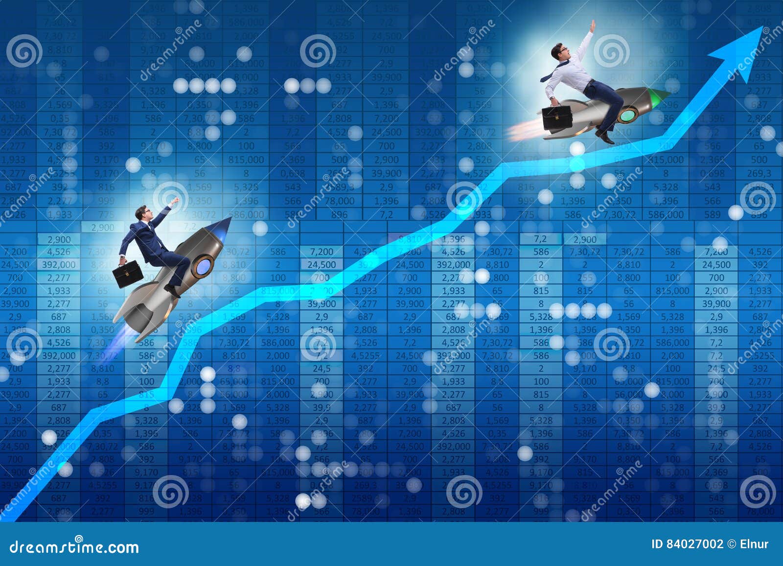 The Competition Concept with Two Businessmen Stock Photo - Image of ...