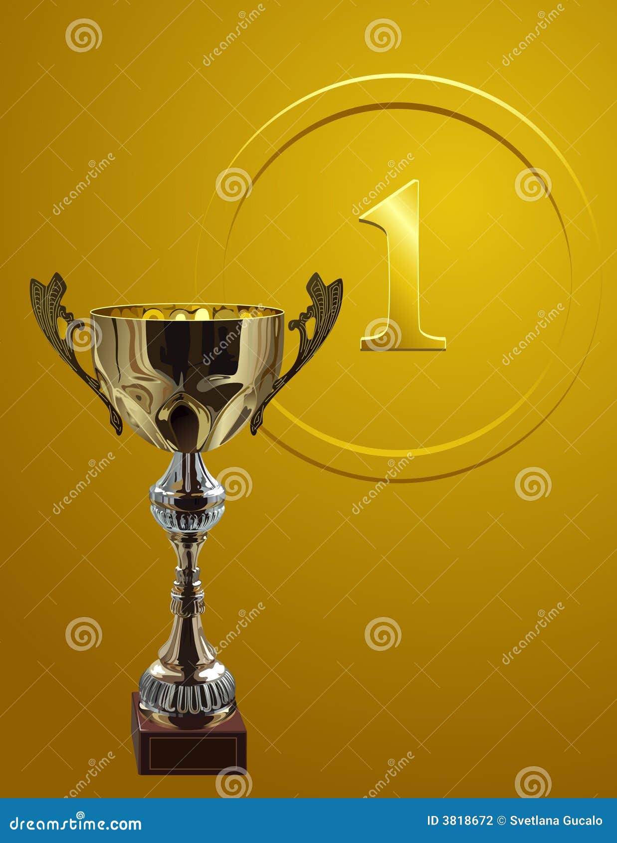 Competition Cup_on_gold_background Stock Vector - Illustration of ...