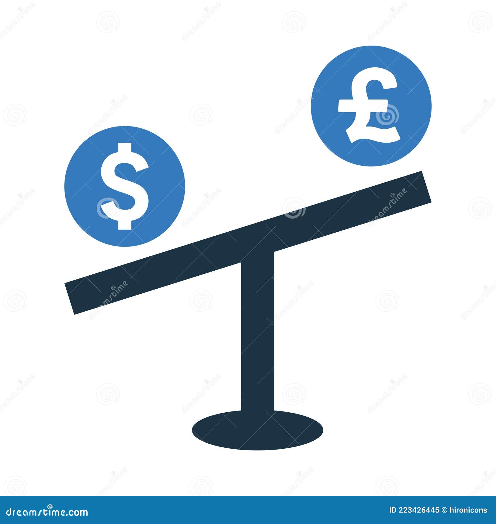 Competition, Currency Rate Icon. Simple Editable Vector Design Isolated ...