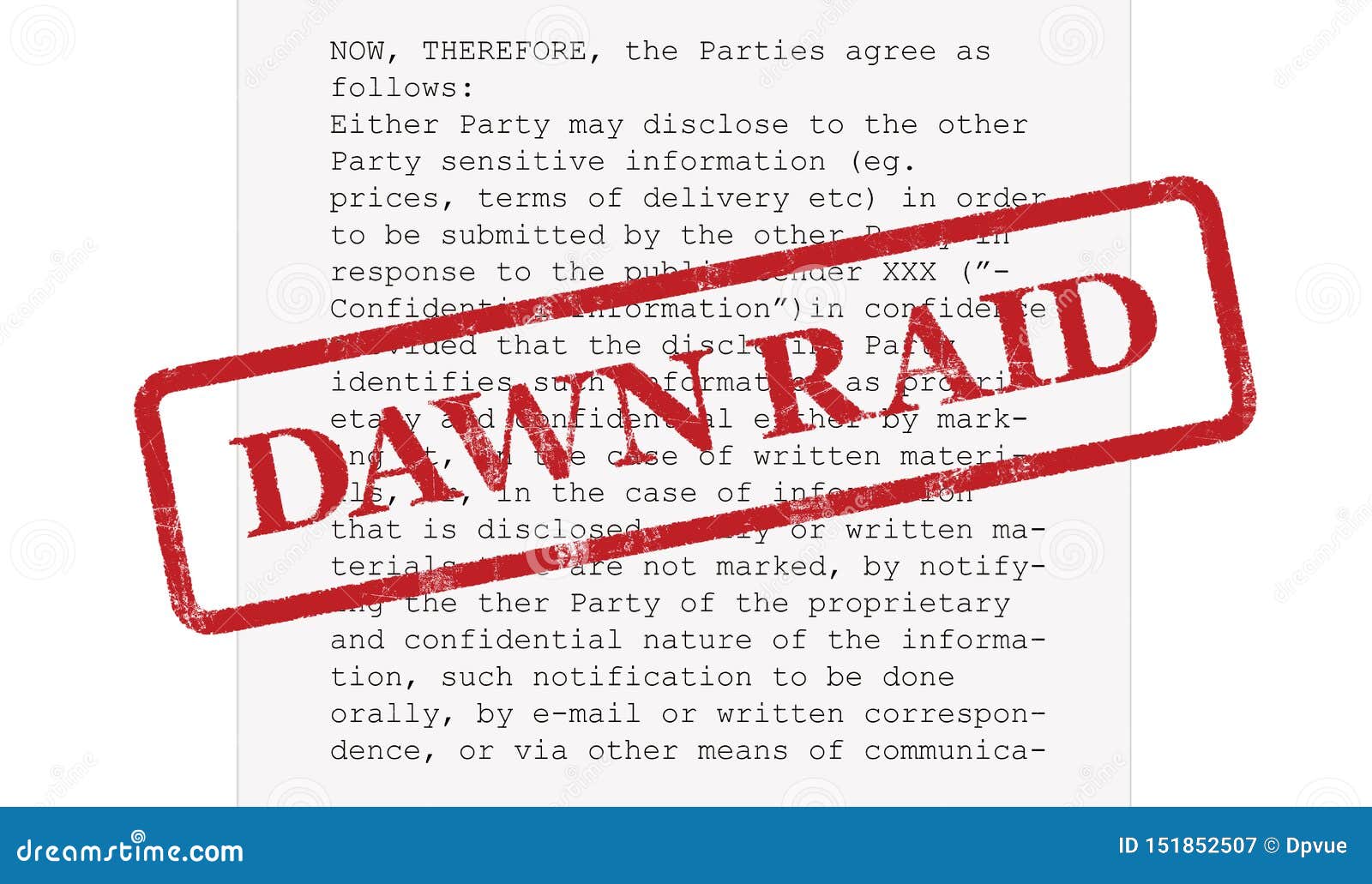 Competition Dawn Raid Concept. Contract Stock Illustration ...