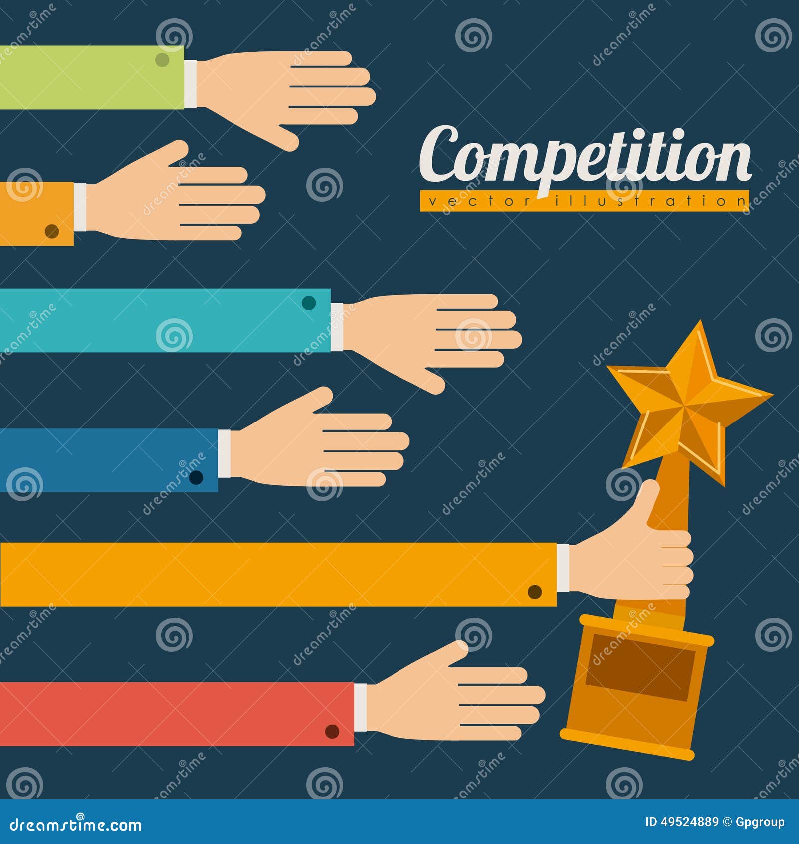 Competition Design, Vector Illustration. Stock Vector - Illustration of ...