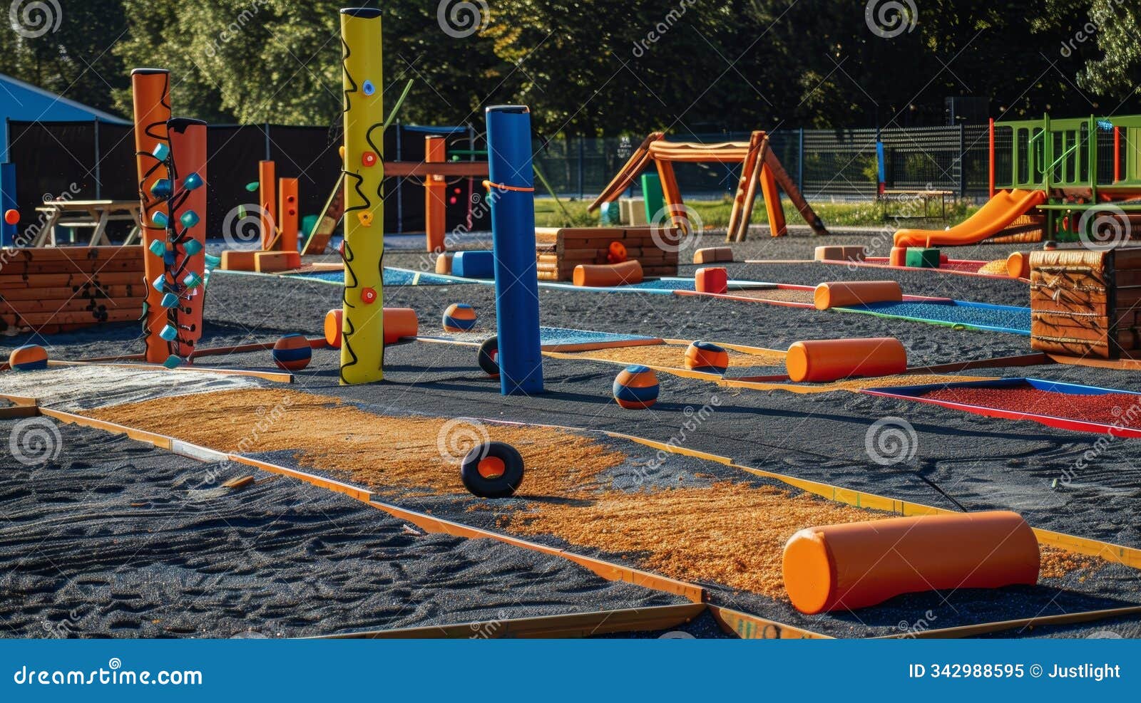 The Competition Field with a New Round Set Up with Different Obstacles ...