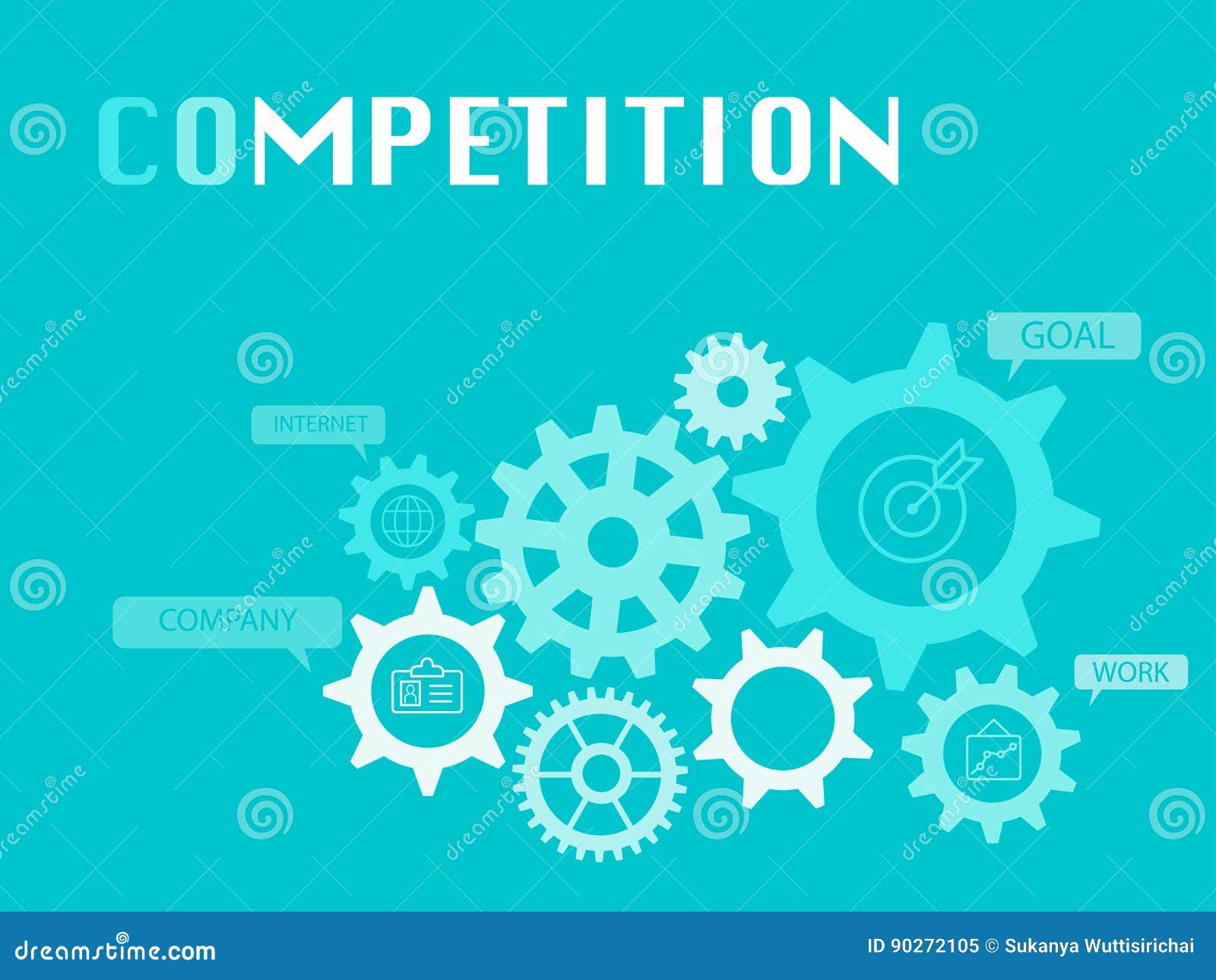 Competition Graphic Illustration for Business Concept Stock ...