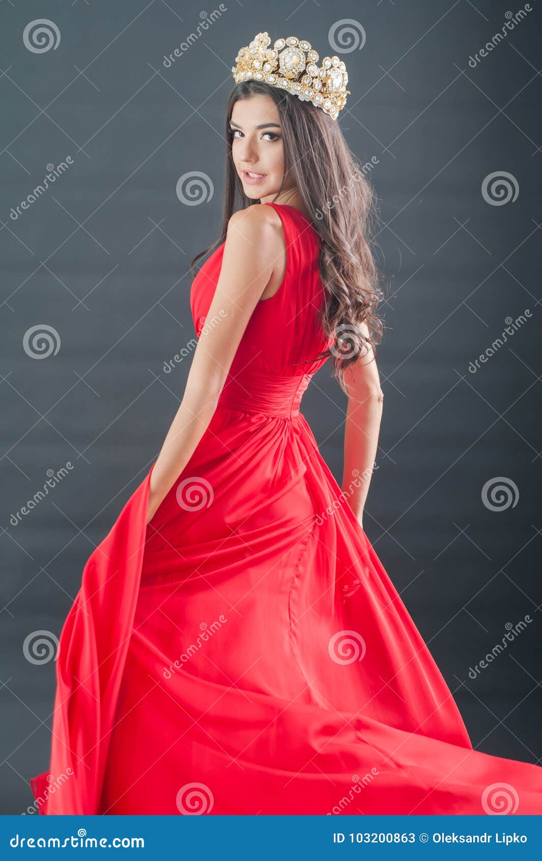 The Winner of the Miss Contest. Stock Image - Image of girl, luxurious ...