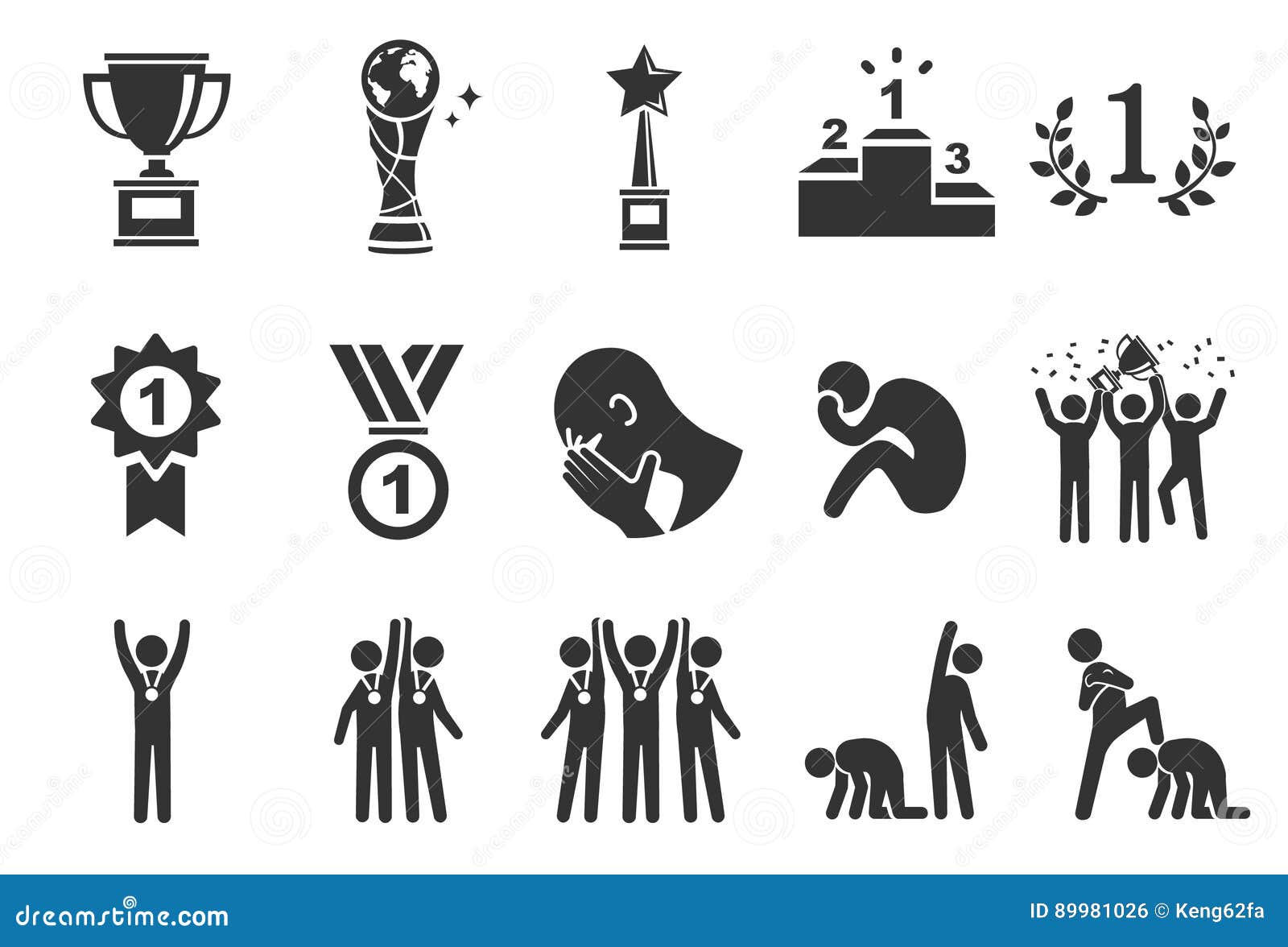 Competition Icons - Illustration Editorial Photo - Illustration of ...