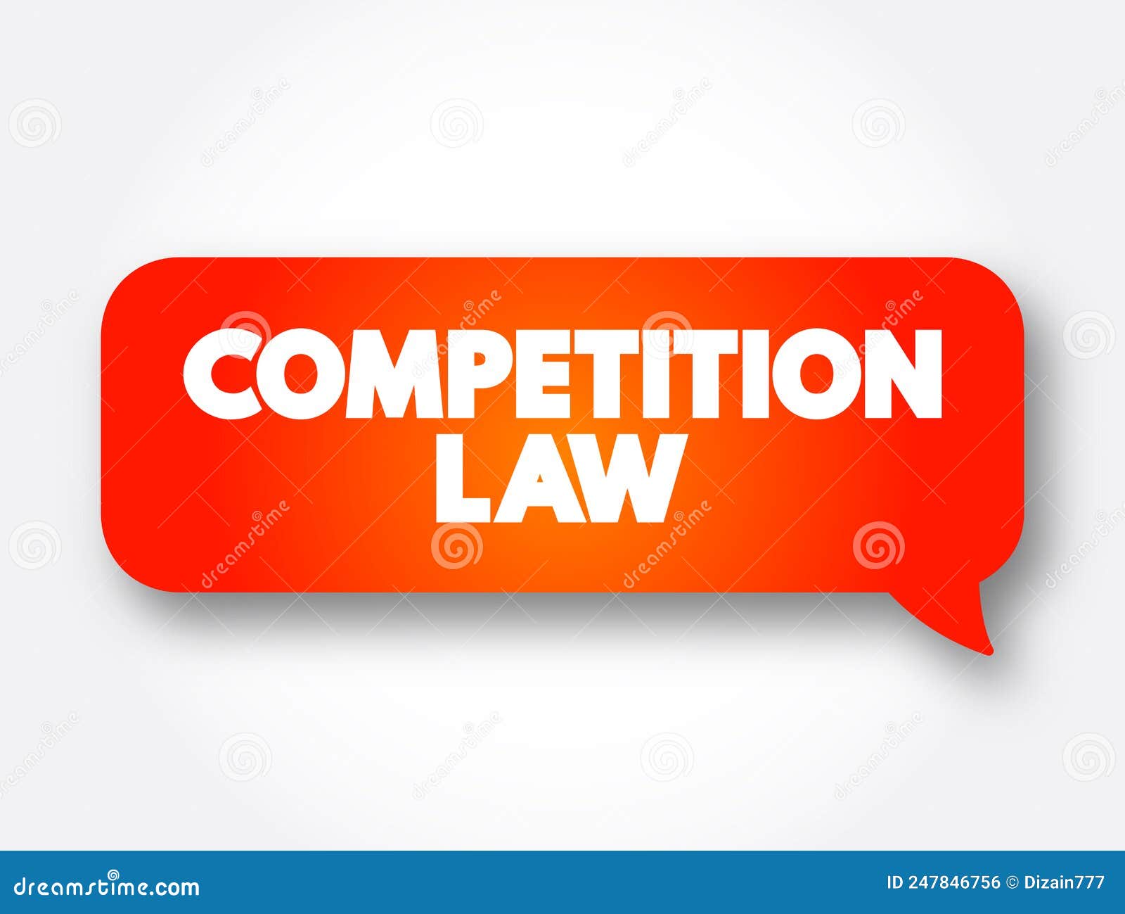 Competition Law Text Message Bubble, Concept Background Stock ...