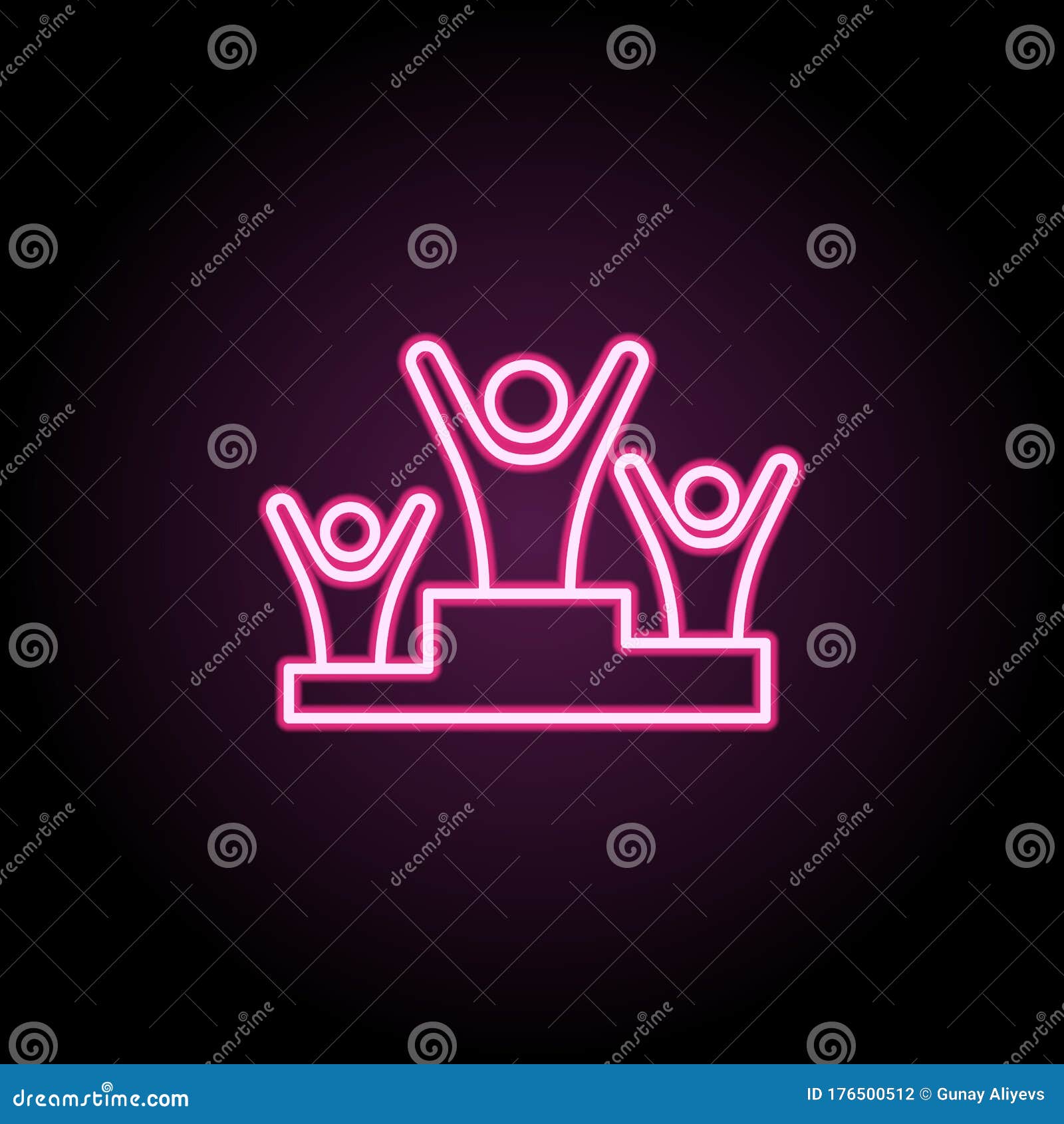 Competition Line Icon on White Background Stock Illustration ...