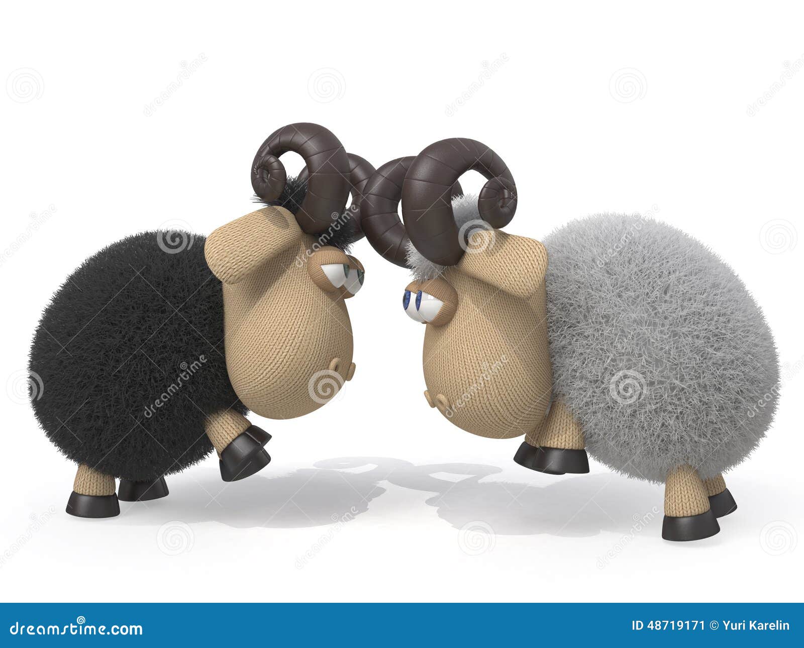 Competition Of Rams Royalty-Free Stock Photography | CartoonDealer.com ...