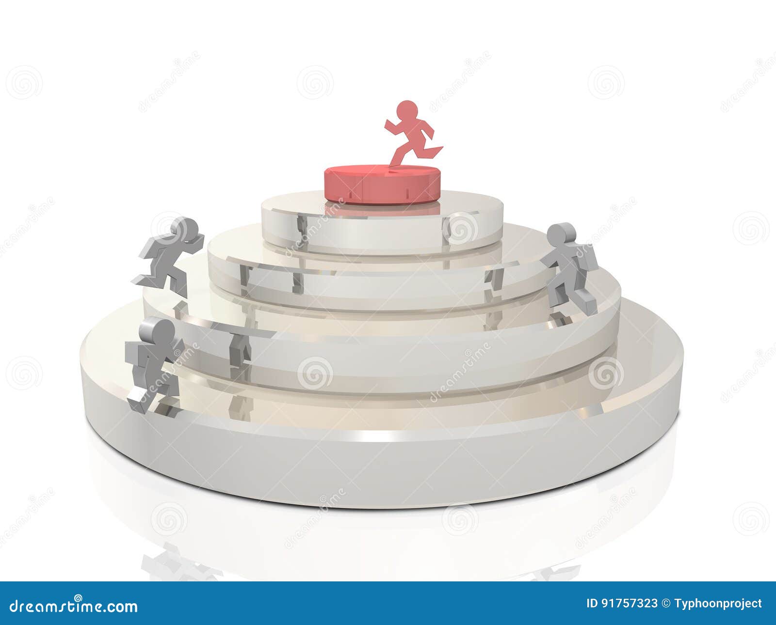 Competition with rivals. stock illustration. Illustration of contest ...