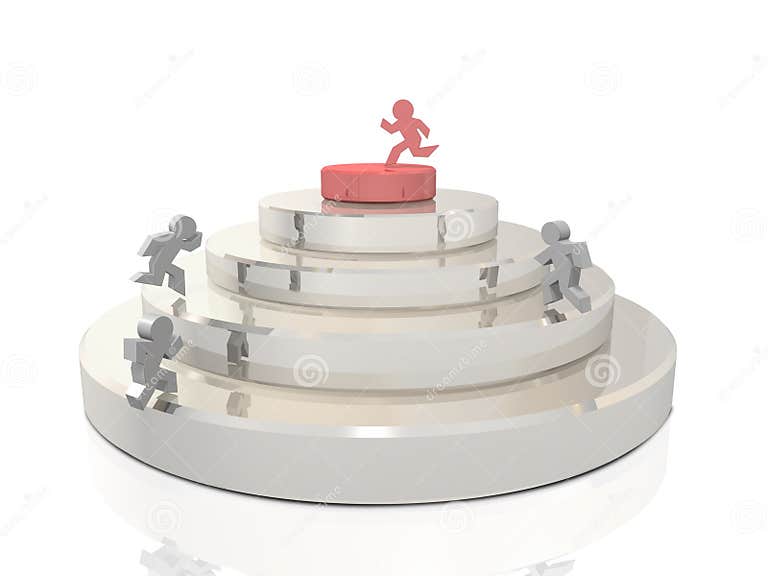 Competition with rivals. stock illustration. Illustration of contest ...