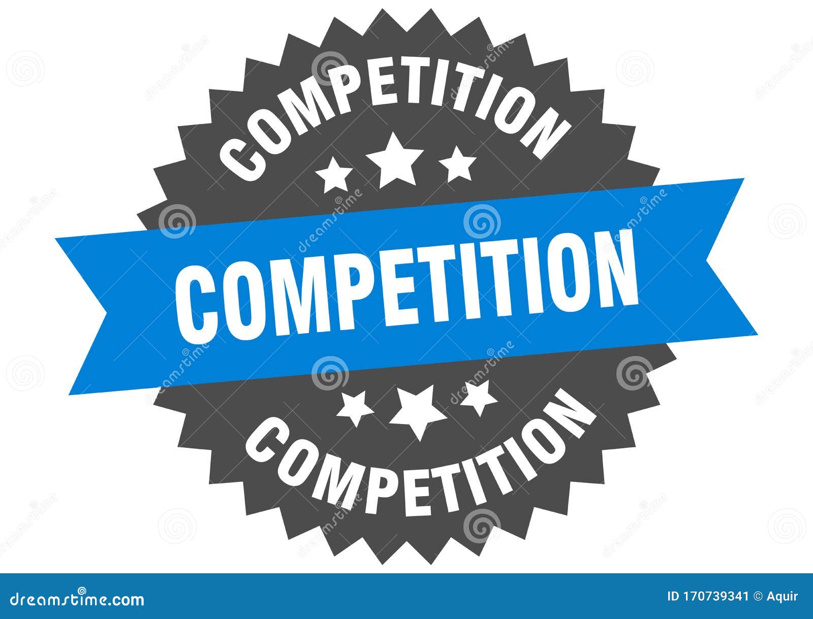 Competition Sign. Competition Circular Band Label. Competition Sticker ...