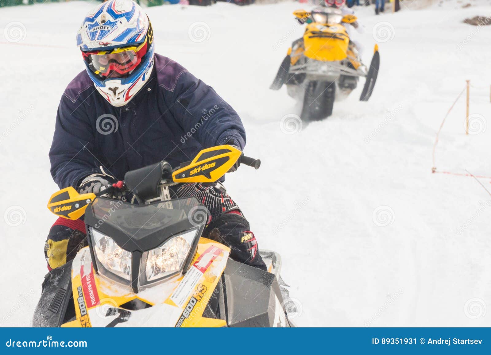 Competition. Snowmobile Races Editorial Photo - Image of competition ...
